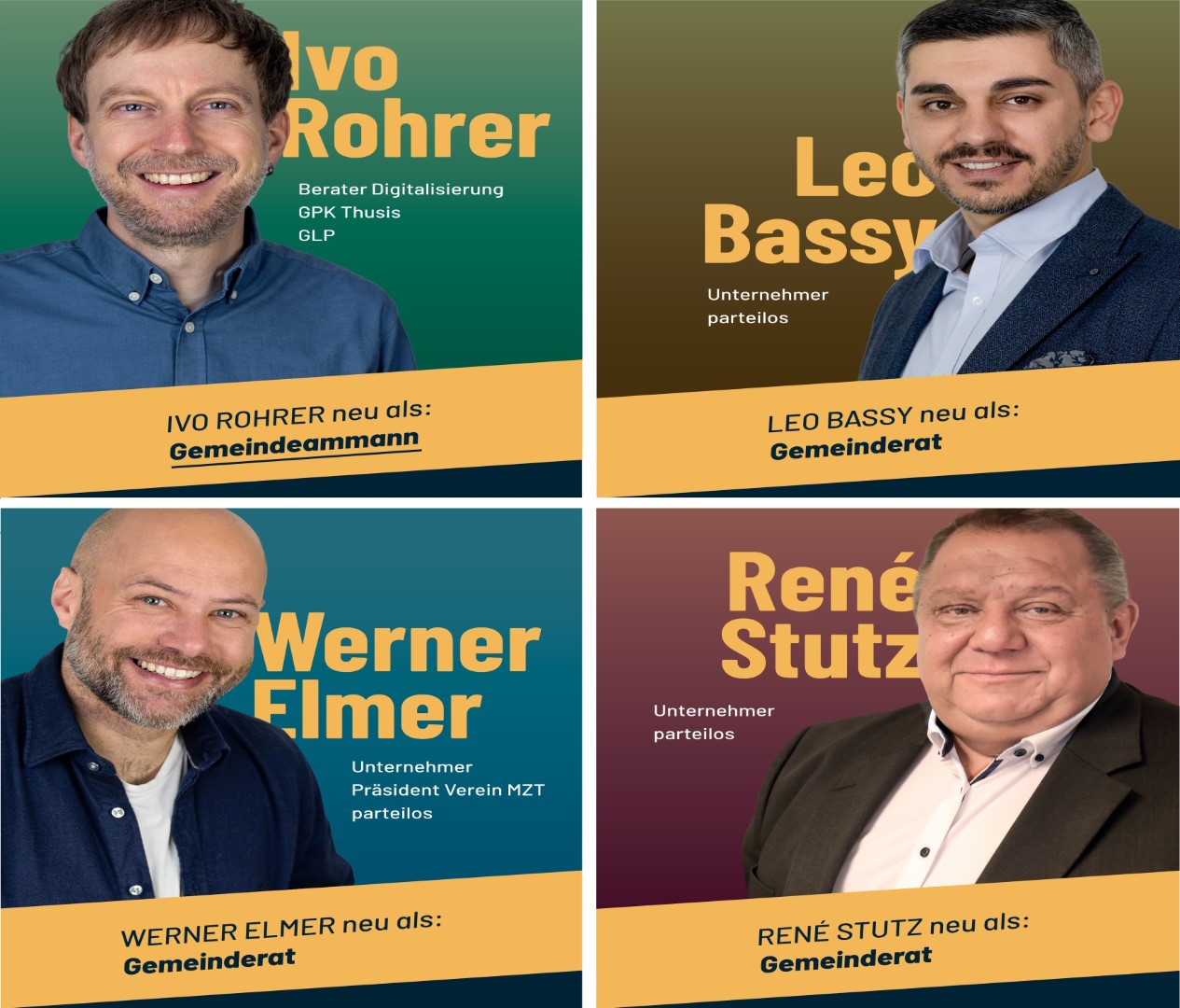 Vier für Thusis – Werte, Lösungen, Zukunftsvision | Ivo Rohrer